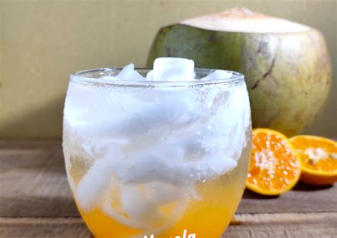 Resep Es Kelapa Muda Jeruk Peras Oleh Yovela Gracia Davino Una Cookpad