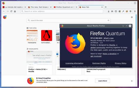Firefox 57 Quantum el navegador que llegó para retar a Chrome La