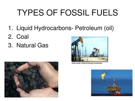 Fossil Fuels Types
