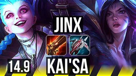 JINX Thresh Vs KAI SA Blitzcrank ADC Quadra 66 Winrate 48k