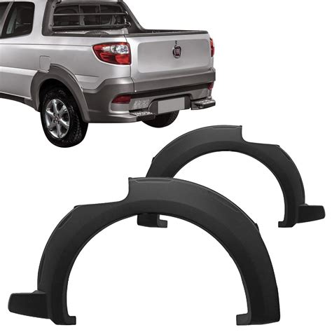 Moldura Paralama Strada Dianteiro Cinza