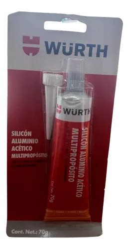 Silicón Acético Würth Multipropósito Aluminio 2 Piezas Envío gratis