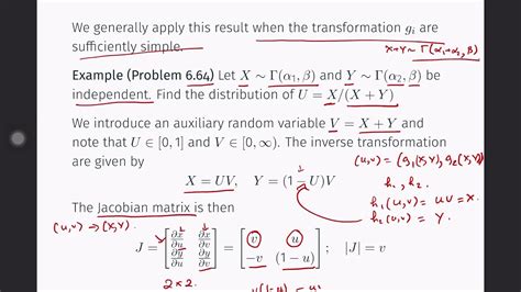functions of random variables part 3 multivariate jacobian and multivariate normals youtube
