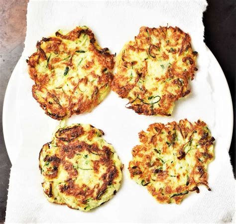 Potato Zucchini Fritters No Flour Everyday Healthy Recipes
