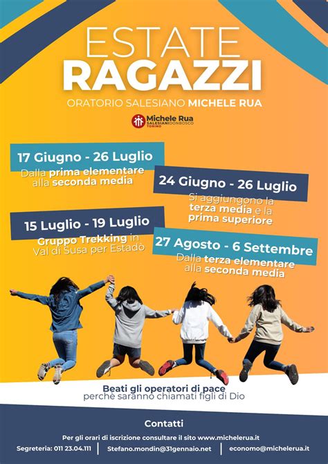 Estate Ragazzi 2024 Opera Salesiana Michele Rua