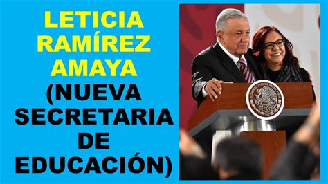 Soy Docente LETICIA RAMÍREZ AMAYA NUEVA SECRETARIA DE EDUCACIÓN