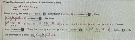 solved prove the statement using the e s definition of a