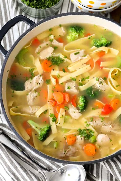 Homemade Chicken Noodle Soup Spend With Pennies