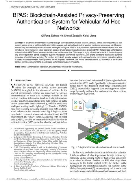 bpas blockchain assisted privacy preserving authentication system for vehicular ad hoc networks