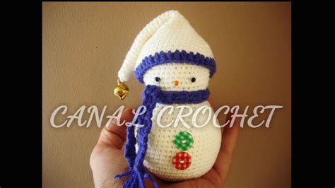 muñeco de nieve en amigurumi Descuento online