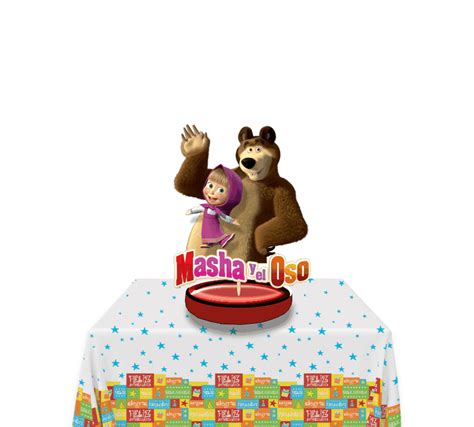 Masha Y El Oso Centro De Mesa Sakura Artesania