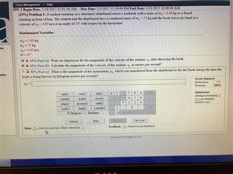 Solved Class Management Help Hw Begin Date Chegg