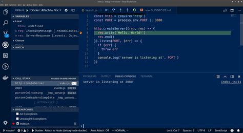 how to debug a node js app in a docker container risingstack engineering
