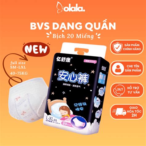 Băng vệ sinh dạng quần YISU túi 20 cái size S M L xl Dùng 1 lần
