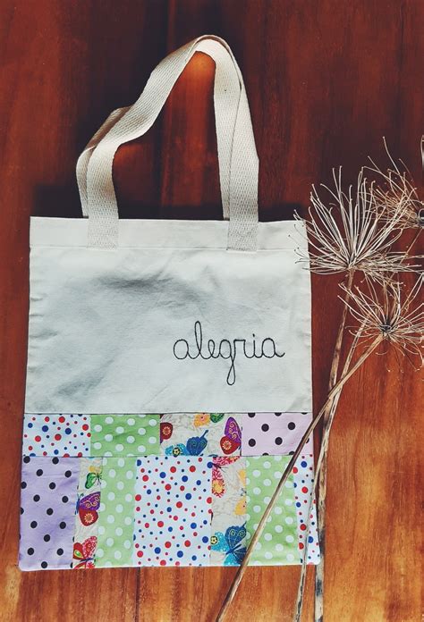 Ecobag Retalhos Bordada Sustentável Elo7 Produtos Especiais