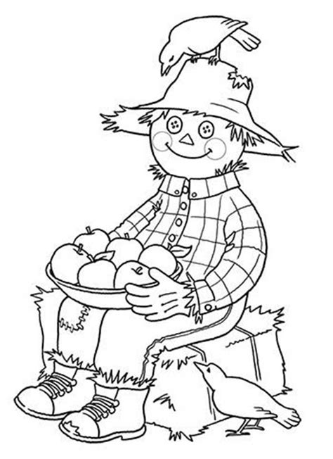 Desenhos De Espantalhos Para Imprimir E Colorir