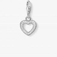 THOMAS SABO Silver Red Enamel Heart Charm 0794 007 10