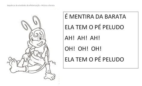 Sequ Ncia De Atividades A Barata Diz Que Tem S Escola