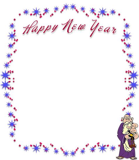 New Year Border Frames