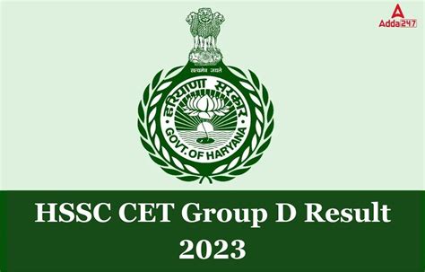 HSSC Group D Result 2023 Out Haryana CET Marks Link