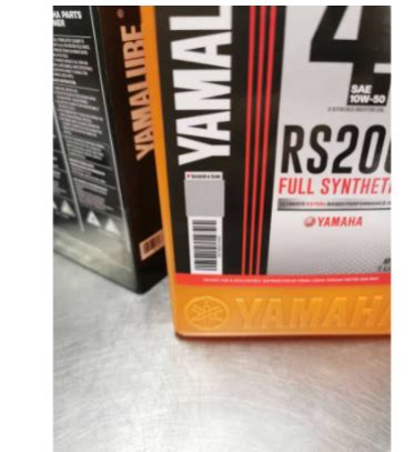 ADA QR CODE 100 ORIGINAL YAMALUBE RS200 FULLY SYNTHETIC SAE 10W 50