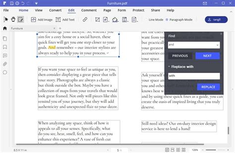 how to find and replace in pdf without any hassle