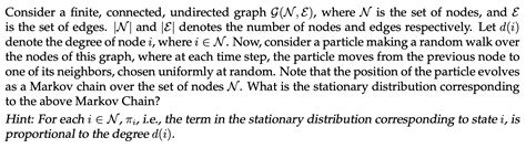 solved consider a finite connected undirected graph g n