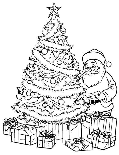 Christmas Tree Coloring Pages Fun Cute Printables