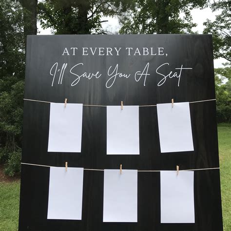 At Every Table I Ll Save You A Seat Vinyl Decal Etsy Seating Chart