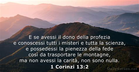 21 Agosto 2024 Versetto Della Bibbia Del Giorno 1 Corinzi 13 2