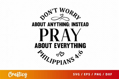 Don T Worry About Anything Instead Pray Graphic By Graftify Creative
