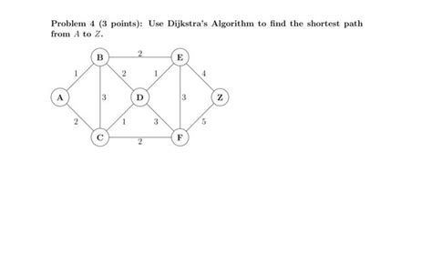 solved problem 4 3 points use dijkstra s algorithm to