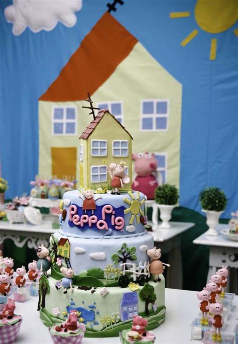 Festa Peppa Pig 60 Ideias de Decoração e Fotos do Tema