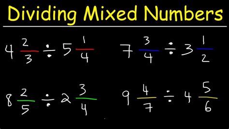 Division With Mixed Numbers Calculator