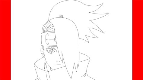 How To Draw Deidara From Naruto Step By Step Drawing YouTube