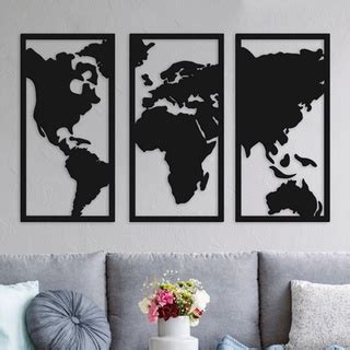 Quadro Decorativo Mapa Mundi Shopee Brasil