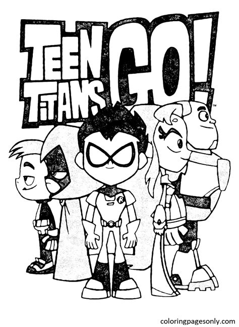 76 Teen Titans Go Coloring Pages ColoringPagesOnly