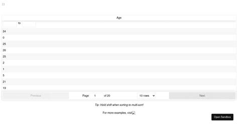 react table custom filtering multiple values filter forked codesandbox