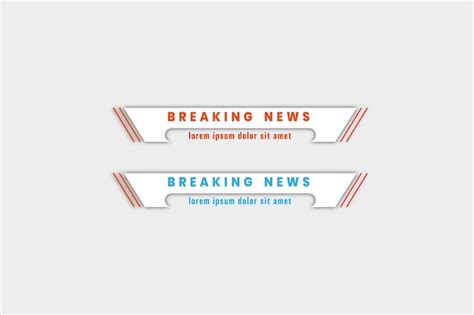 Premium Vector Simple Geometric Lower Third Banner Template Design