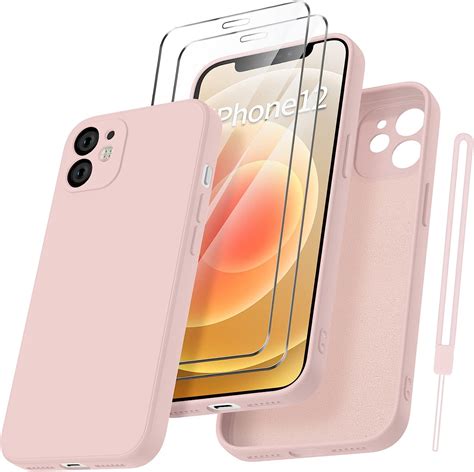 Qasyfanc Coque Protection Caméra pour iPhone 12 avec 2 Pièces Verre