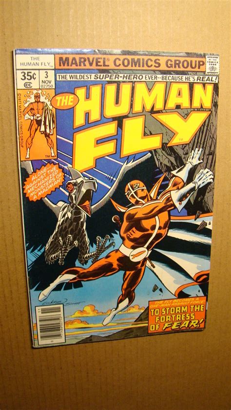 Human FLY 3 High Grade Bronze AGE 1977 Marvel Comic Books Bronze