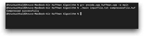 github dhruvkuchhal03 huffman compression algorithm implementation