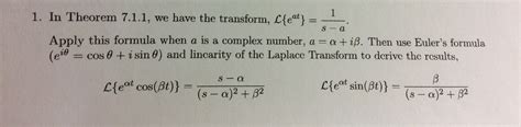 solved use euler s formula the given formula and a
