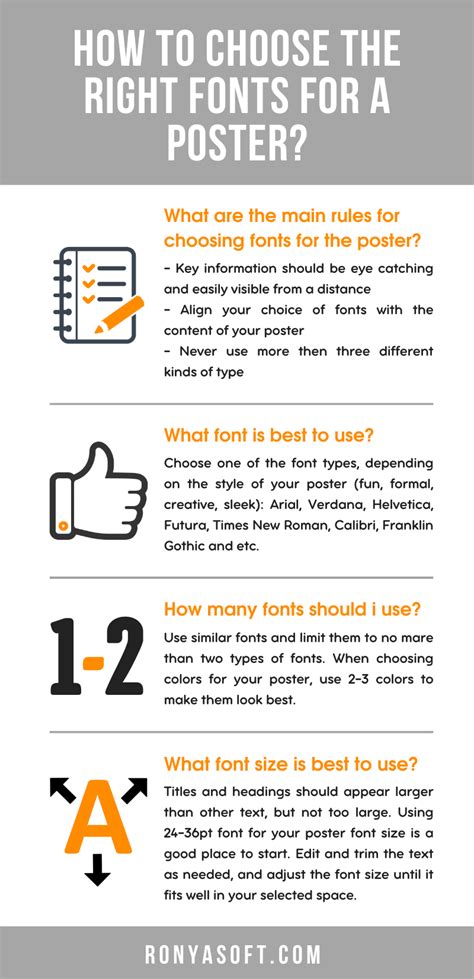Tips For Choosing Right Font For Your Posters