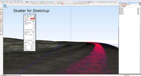 Making Of The Meadow With SketchUp Skatter 3D Architectural