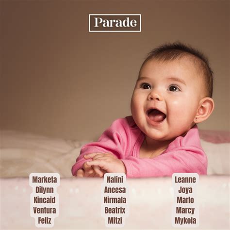 Unique Baby Girl Names And Their Meanings Parade