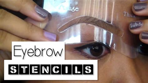 How To Use Eyebrow Stencils YouTube