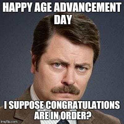 About Ron Swanson Wishing Happy Birthday Happy Birthday Memes Know