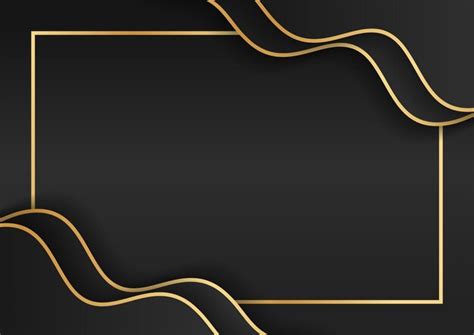 Linhas Abstratas Pretas E Douradas Fundo De Luxo Design Moderno Linhas