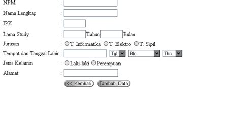 Script Html Membuat Biodata Cara Membuat Tabel Biodata Diri Keren